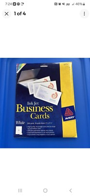 Avery 8371 Business Cards | Matte White | 250 cards | 2'' x 3 1/2 ...