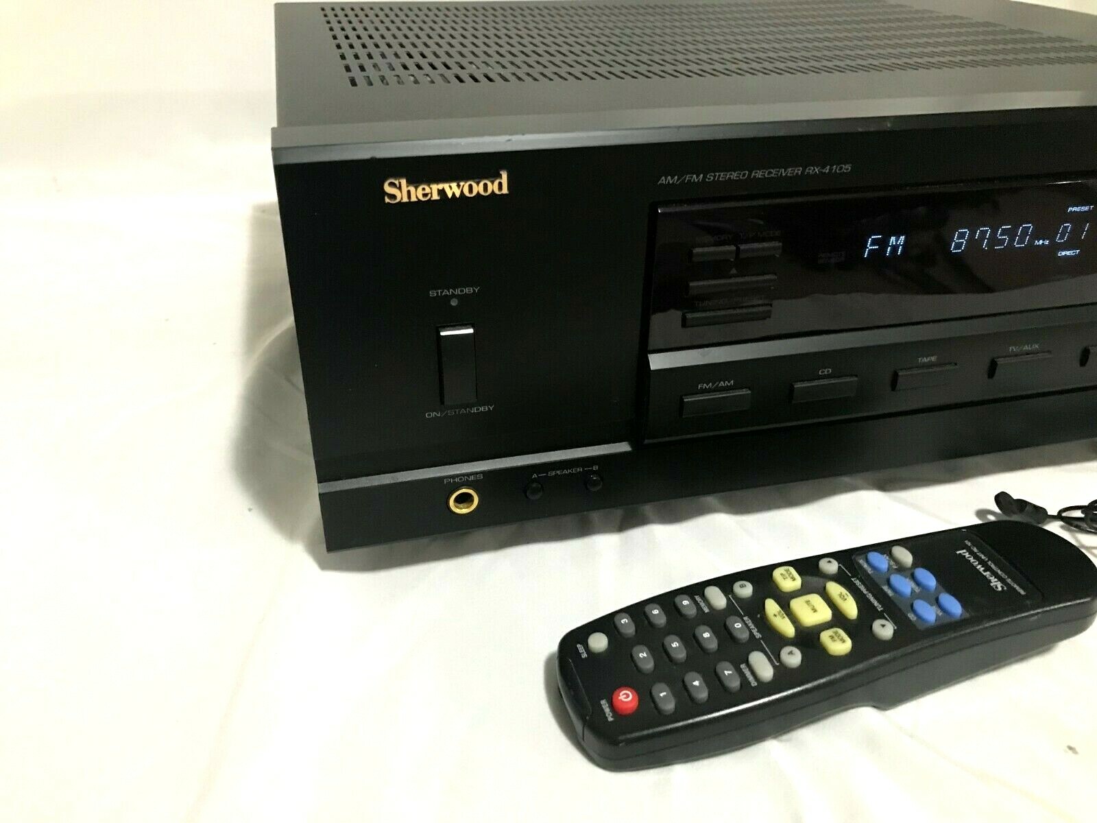 Sherwood RX-4105 2 Channel 100W AM/FM Stereo Receiver Bundle With ...
