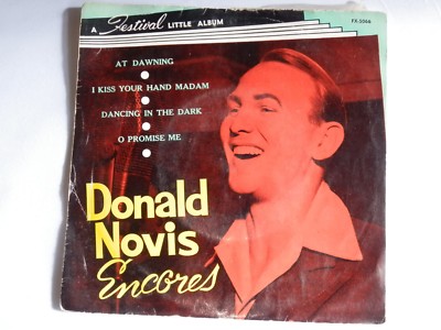 DONALD NOVIS - encores - RARE 4 track 7" EP | eBay Australia