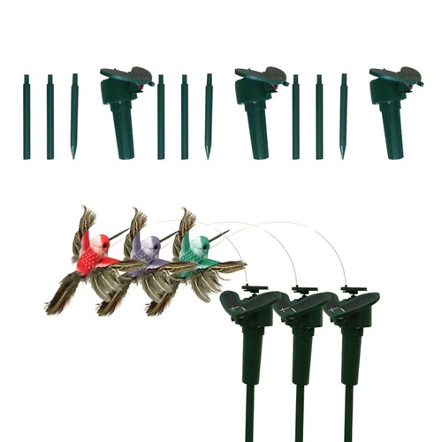 3pcs Solar Battery Powered Garden Decor Multifunction Flying ...