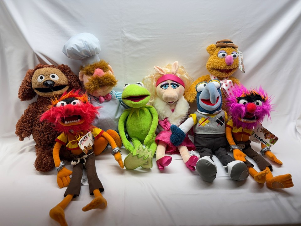 18" Miss Piggy Disney Store The Muppets Plush Beanie Stuffie Stuffed ...