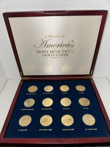 TRIBUTE TO AMERICAS MOST BEAUTIFUL GOLD COINS 12 By AMERICAN COIN ...