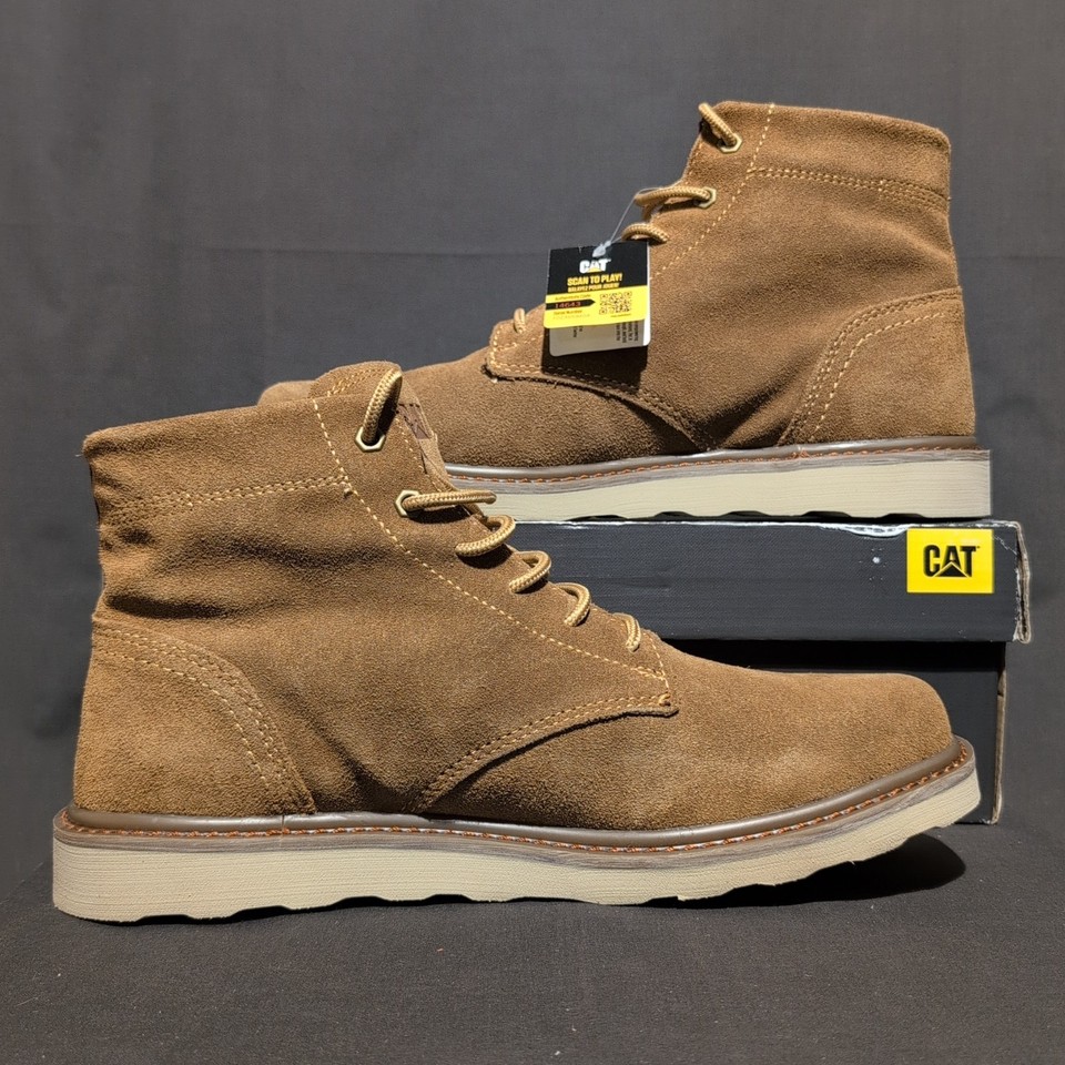 CAT Caterpillar Narrate Suede Boots Men's 13 Dachshund Brown Shoes | eBay