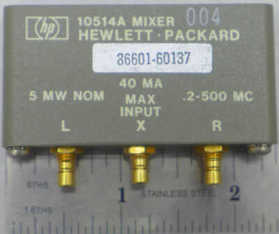 HP 10514A Double Balanced Mixer 86601-60137 0.2-500 MHz | eBay