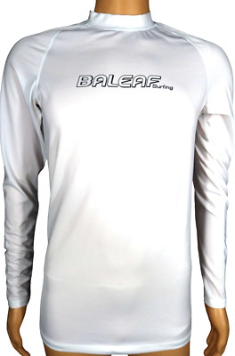 Baleaf Surfing Bodyboarding White Long Sleeve Rash Guard Swim Shirt M ...