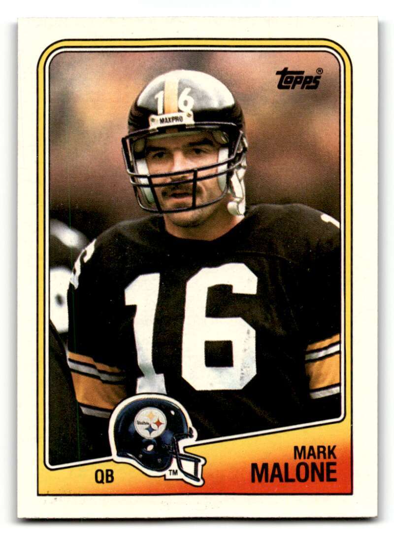 1988 Topps #163 Mark Malone Pittsburgh Steelers Football Cards EX/NM ID:62497 | eBay
