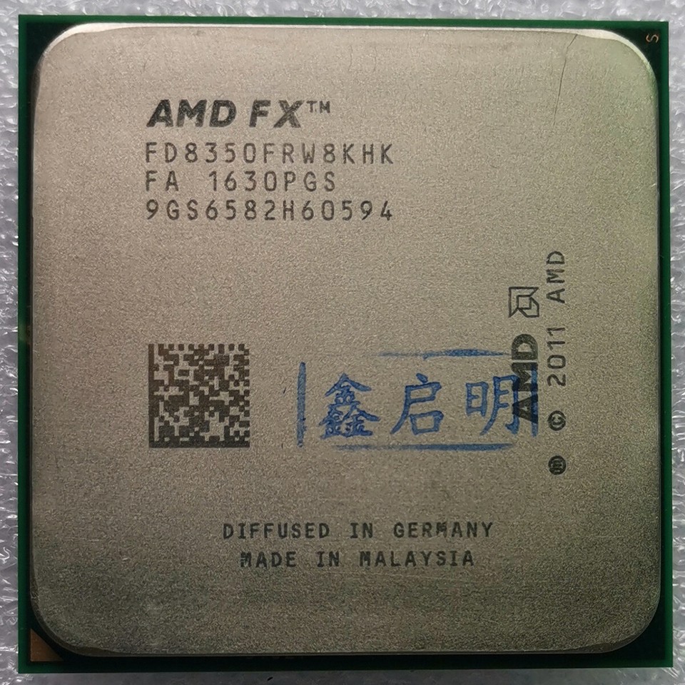 AMD FX8350 FX 8350 Black Edition FD8350FRW8KHK 4GHz AM3+ 8-Core ...