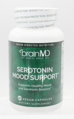 BrainMD Daniel Amen Serotonin Mood Support Supplement, 120 Vegan ...