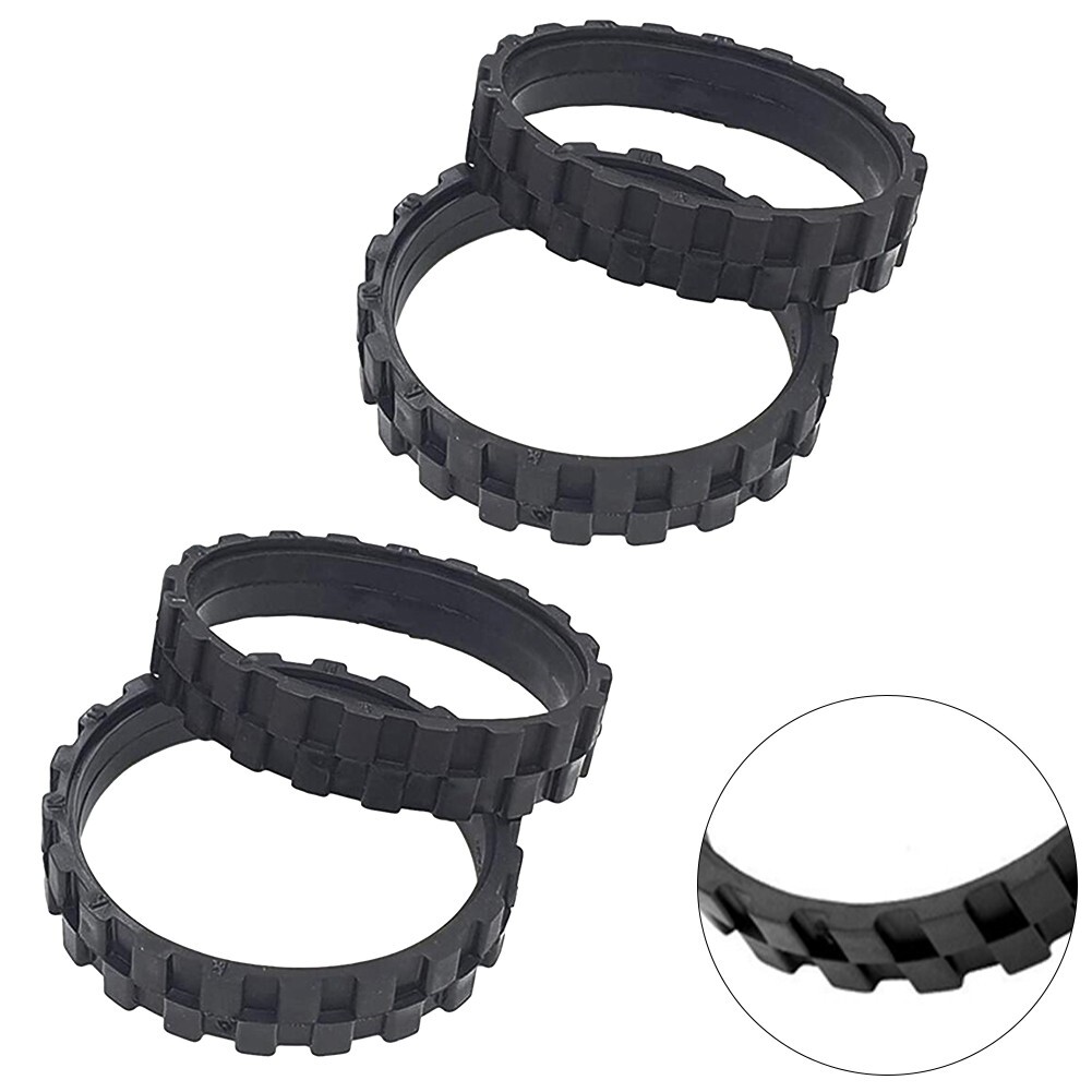 4 Pack Vacuum Robot Tires for Wheels Series 56789I7 S9+ with AntiSlip ...