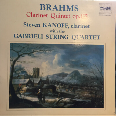 Brahms Clarinet Quintet Op. 115 Steven Kanoff Gabrieli String Quartet ...