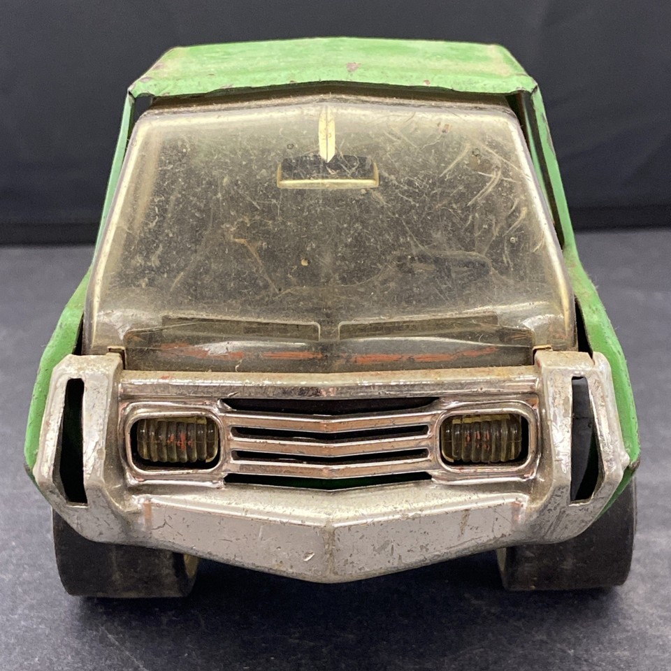 VINTAGE 1970s TONKA PRESSED STEEL GREEN HOT ROD MID ENGINE PICKUP TRUCK ...