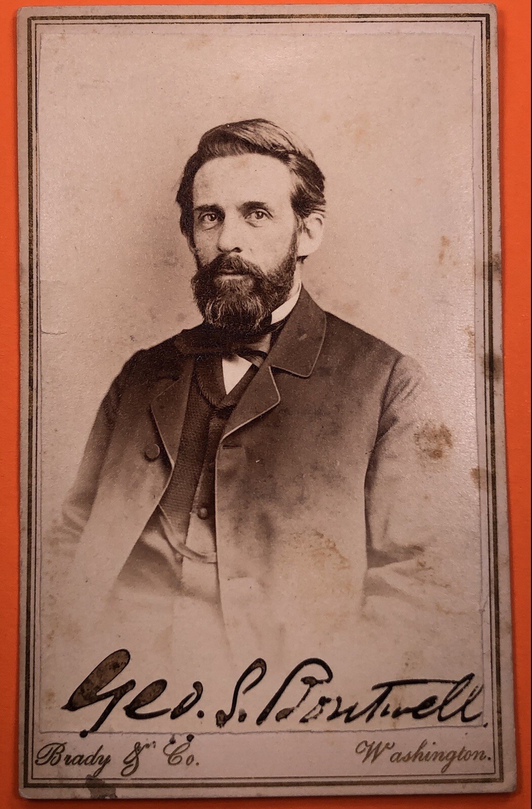 **EXTREMELY RARE** GEORGE S. BOUTWELL - SIGNED CDV Photo | eBay