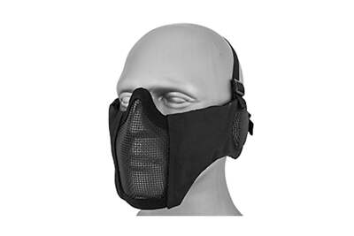 Lancer Low Profile Iron Face Padded Half Face Mask Ear Protection ...