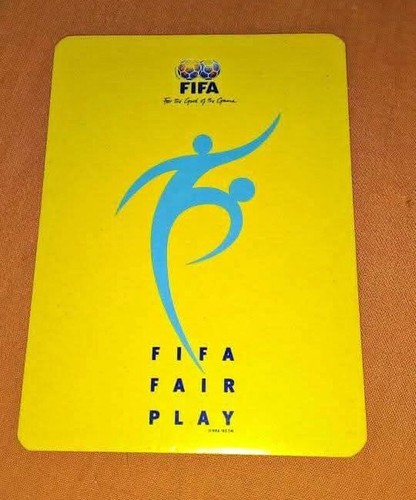 FIFA FAIR PLAY - OFFICIAL YELLOW CARD - With Rules on the Back ...