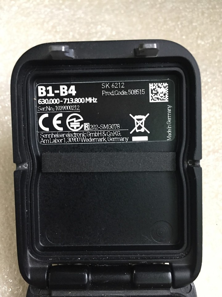 Sennheiser SK 6212 B1-B4 Mini bodypack transmitter (0212) | eBay