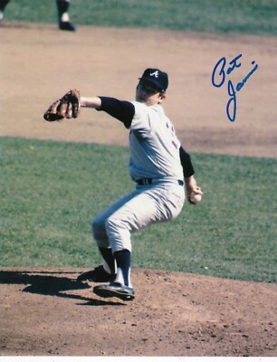 PAT JARVIS ATLANTA BRAVES ACTION SIGNED 8x10 | eBay