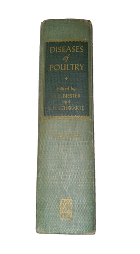 Vintage DISEASES OF POULTRY 1952 H.E. Brester Third Edition Chicken ...
