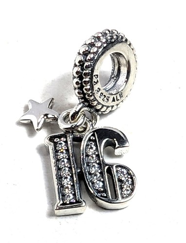 Authentic Pandora Charm, 16 Years of Love Dangle, #797261CZ | eBay