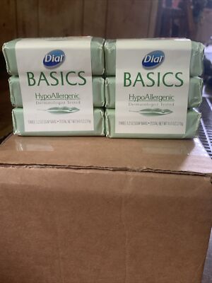 Dial Basics HypoAllergenic Bar Soap 6 Bars Discontinued Hard to Find ...