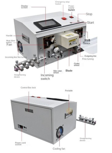 Automatic Wire Stripping Peeling Touch Screen Cable Stripper 2.5mm² ...