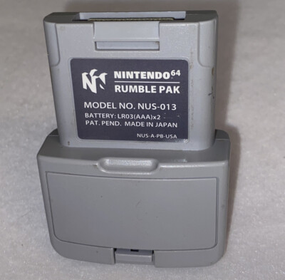 Rumble Pak Pack Official Nintendo 64 N64 OEM Controller Attachment OEM ...