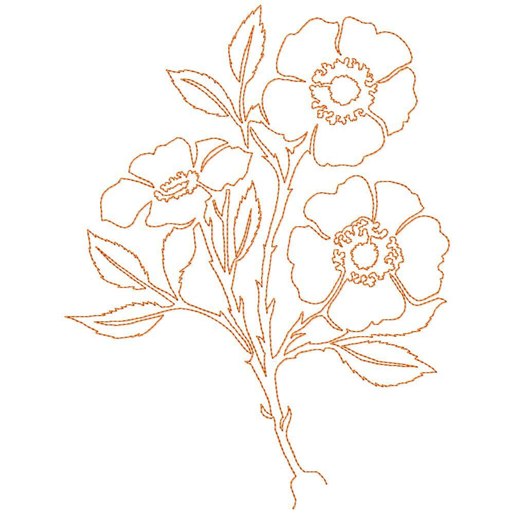 Free Motion Cherokee Rose 10 Machine Embroidery Designs CD in 7 sizes ...