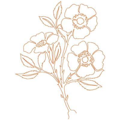 Free Motion Cherokee Rose 10 Machine Embroidery Designs CD in 7 sizes ...