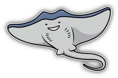 Happy Ray Cartoon Animal Car Bumper Sticker Decal - ''SIZES'' | eBay