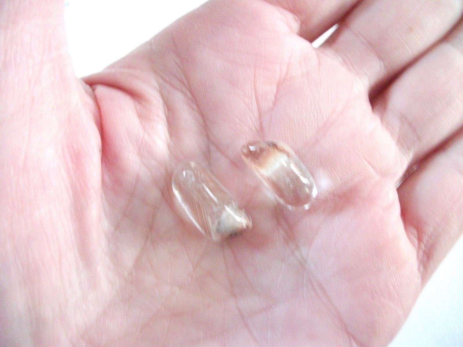 2pc PHANTOM QUARTZ CRYSTAL for Past Life Work Overcome Obstacles Heal ...