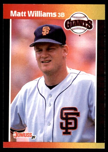 Matt Williams 1989 Donruss #594 Giants MLB READ FREE SHIPPING ...