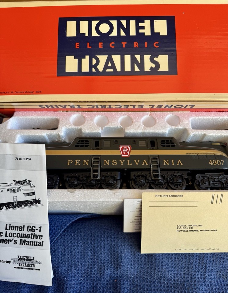 Lionel 6-18313 O Gauge Pennsylvania GG-1 Electric Locomotive #4907 with ...