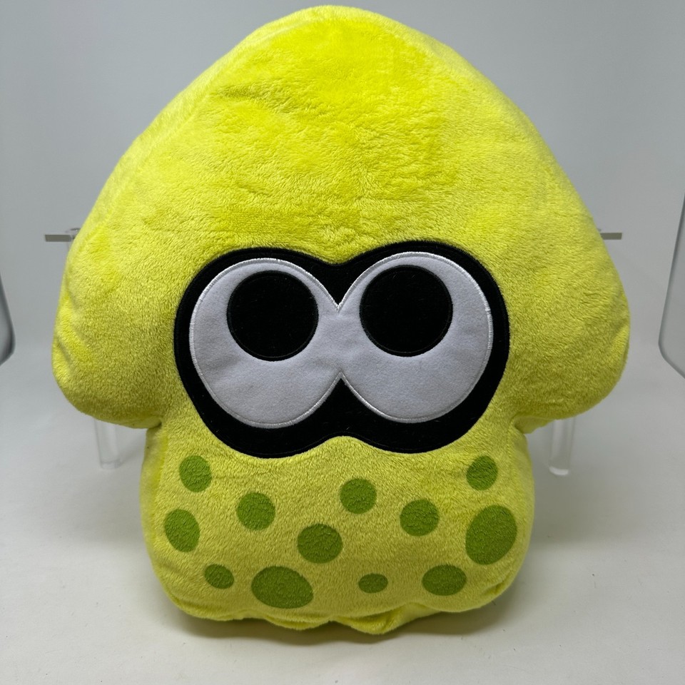 Mocchi Mocchi Splatoon 2 Neon Yellow Inkling Squid Plush Stuffed Animal ...