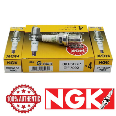 6 Plugs NGK BKR6EGP/7092 G-Power Platinum Spark Plugs | eBay