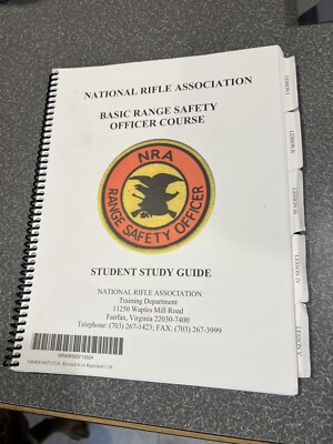 Basic Range Safety Officer (RSO) Course Student Study Guide - NRA ...