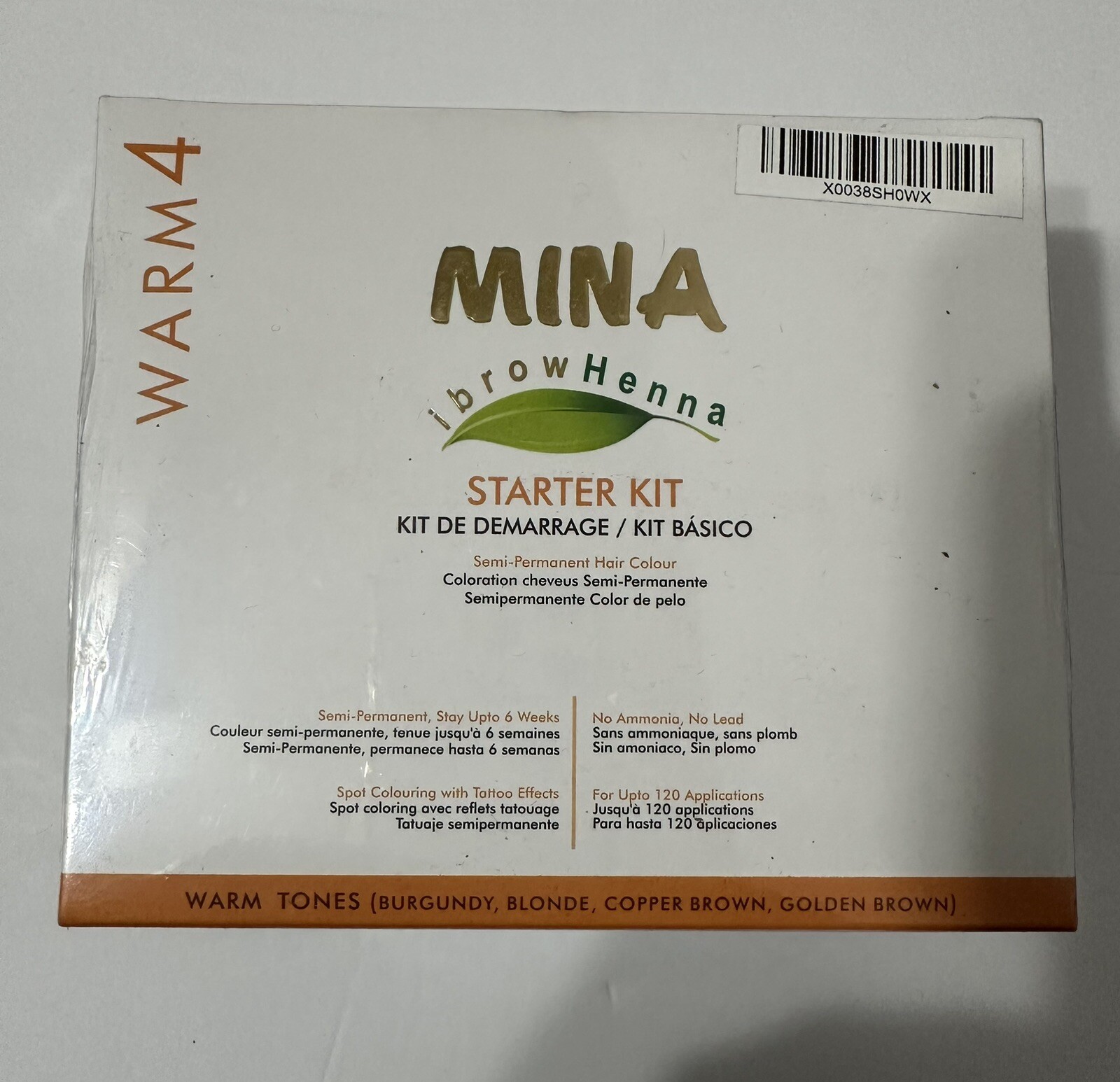 Mina IBrow Henna Starter Kit Warm 4 | eBay