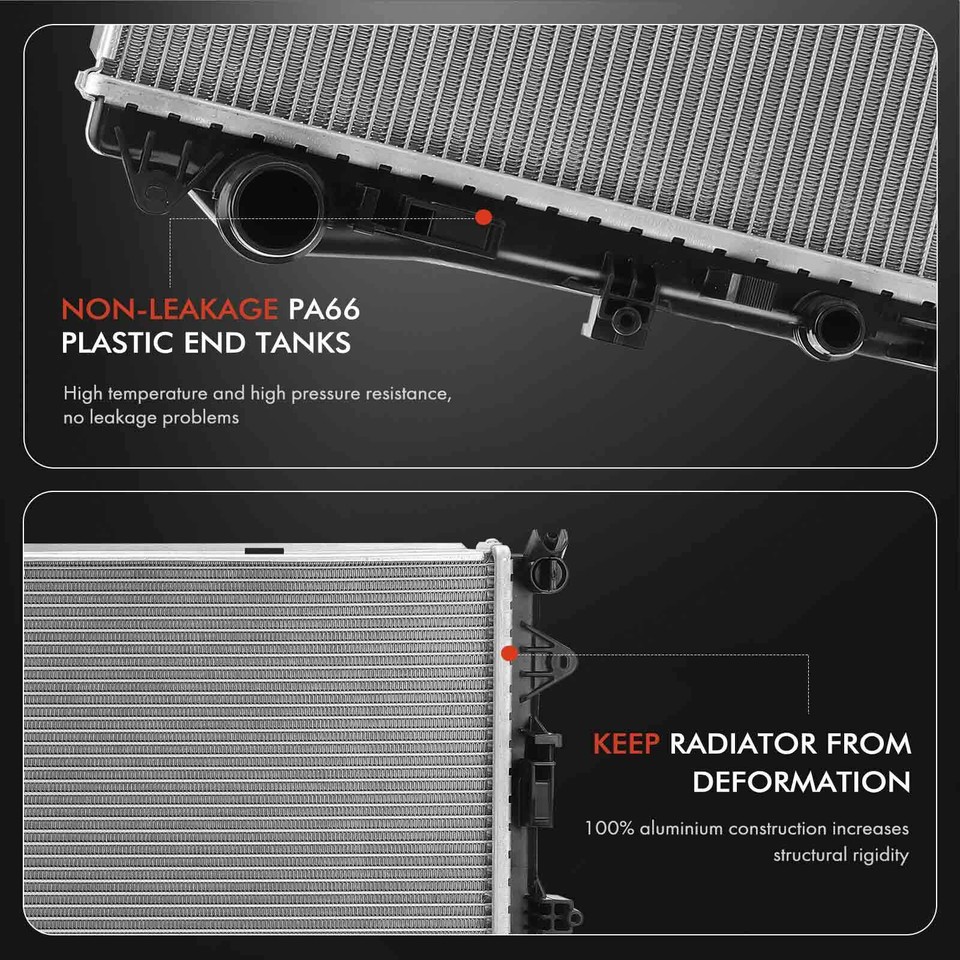 Aluminum Radiator for Benz E300 2017-2019 E400 E450 GLC300 S450 S550 ...