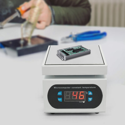 110V Electric Soldering Hot Plate Preheating Welder 350W Microcomputer ...