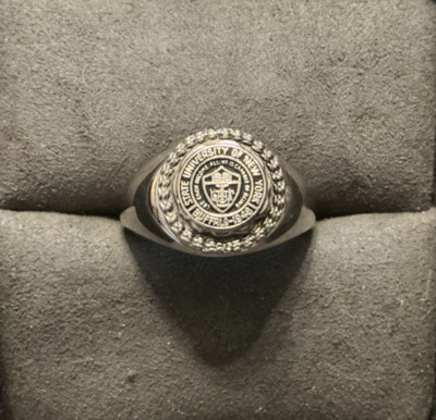 Vintage 14K Gold Filled State University New York SUNY Sterling Signet ...