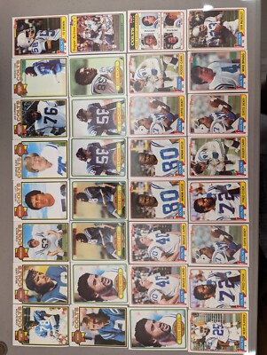 Baltimore Colts Lot Of 32 Football Cards Topps 1979 1980 1981 NFL | eBay