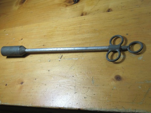 VTG CAST ALUMINUM LIVESTOCK COW CALF CATTLE HORSE PILL PUSHER GUN ...