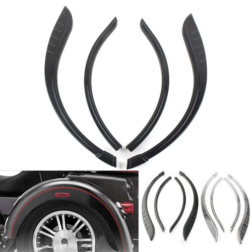 Motorcycle Rear Fender Flares Skirts Trim Accent For Harley Tri-Glide ...