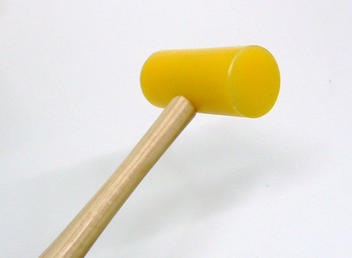 Yellow Plastic Mallet 1-1/4x3" Non Marring Jewelry Making Hammer 4oz ...