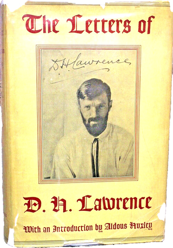 1ST ED 1932 –Aldous Huxley– D.H. Lawrence’s Letters–Viking Press–Mylar ...