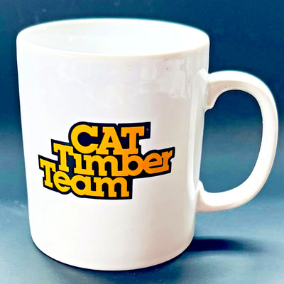 Original 1980s CAT Timber Team Coffee Mug Caterpillar Tractor Vintage ...