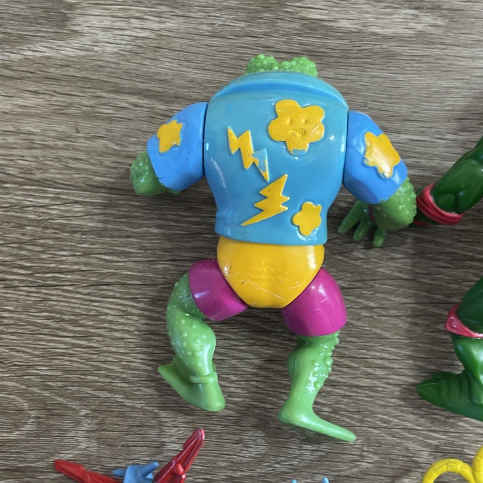 1989 TMNT GENGHIS FROG Shredder Scumbug Rafael Bundle Cyber Samurai ...