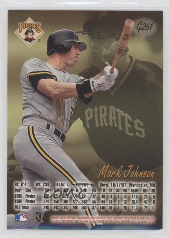 1997 Fleer Ultra Gold Medallion Edition Mark Johnson #G261 | eBay