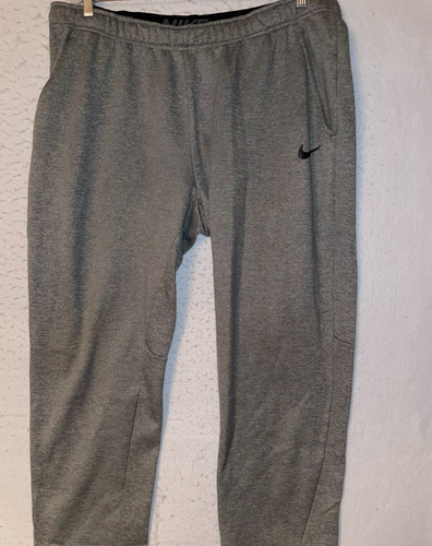 Nike Dri Fit Sweatpants Men's XXL Gray Fleece Lined Straight Leg ...
