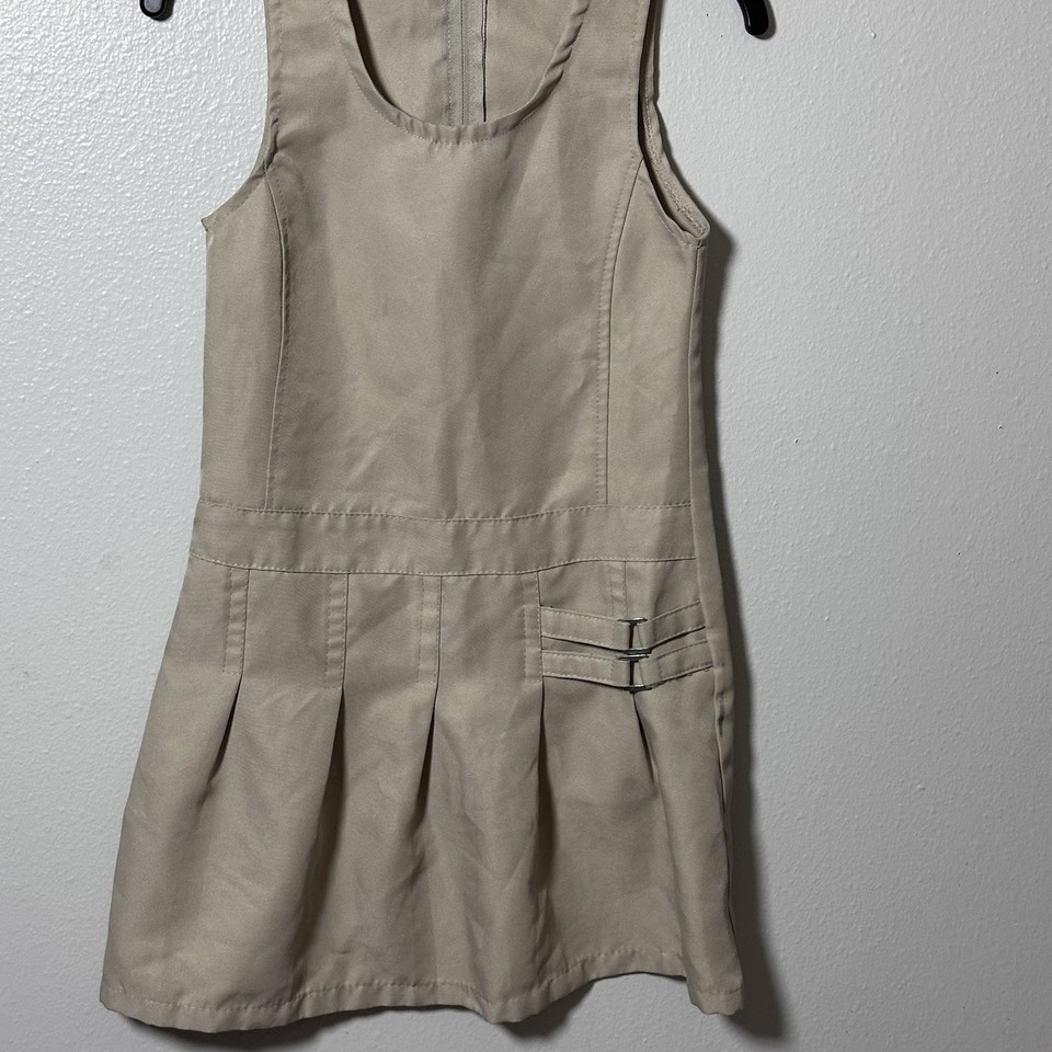 Beverly Hills Polo Club Girls Light Beige School Uniform Sleeveless ...