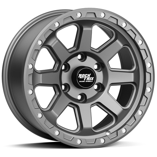 17" RockTrix RT116 17x9 -12 Gunmetal Wheel Rim 6x139.7 6x5.5 for Tacoma ...