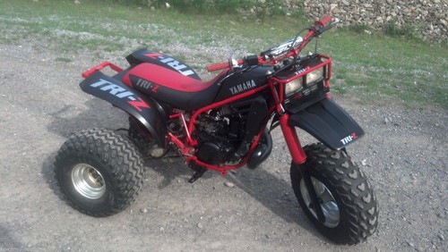 YAMAHA TRI-Z 250 seat cover red black with logo fits 1985 | eBay